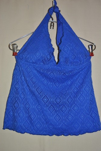 MOSSIMO Blue Lace Tankini Swimsuit Top Size S NWOT | eBay