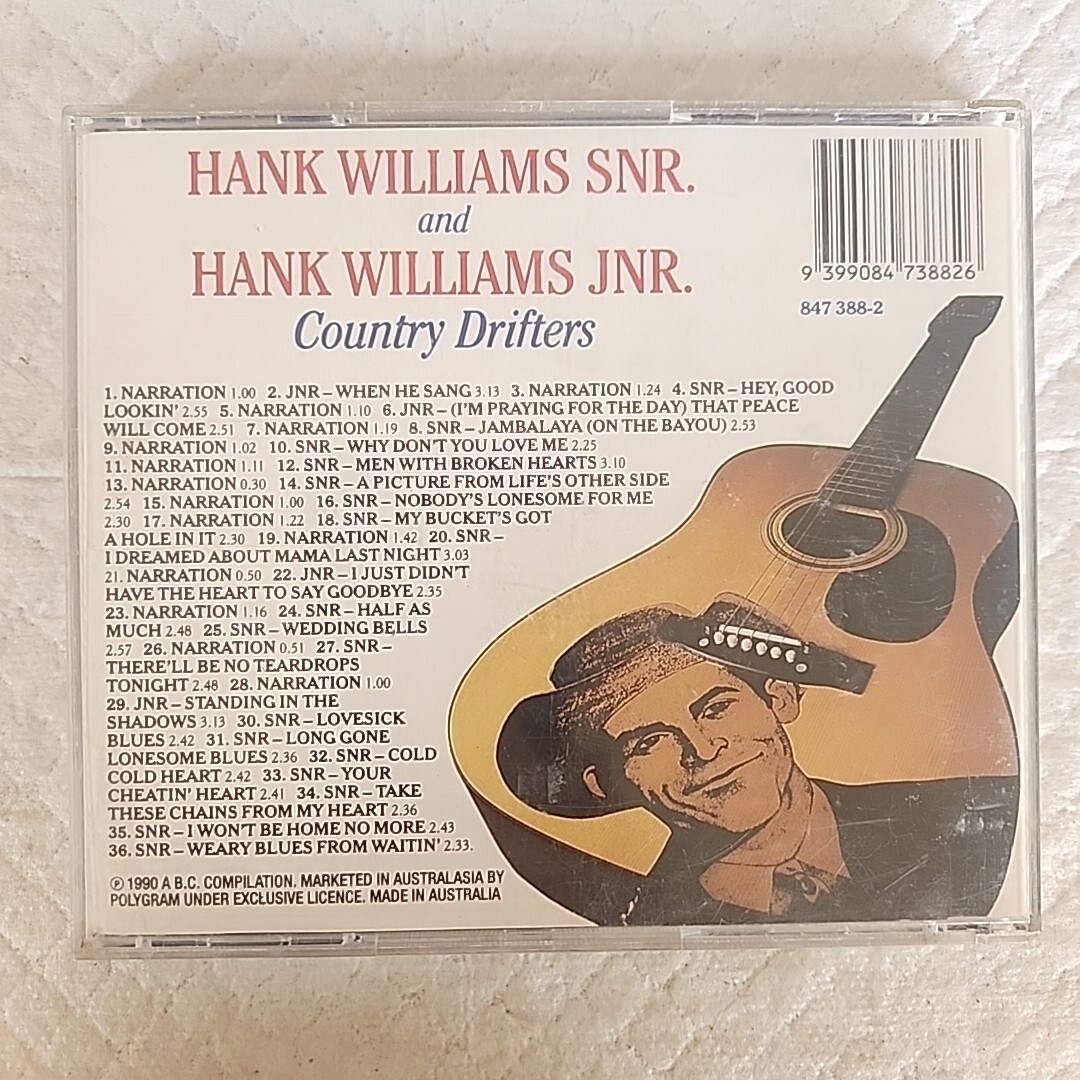 HANK WILLIAMS SNR & JNR Country Drifters - CD | eBay Australia