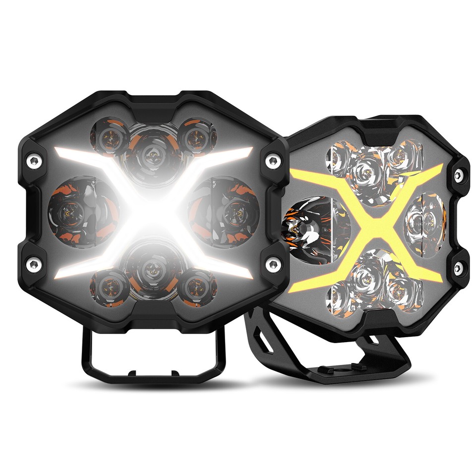 NOVSIGHT 4 Inch LED Offroad Driving Light Bright Lamp with Special X ...