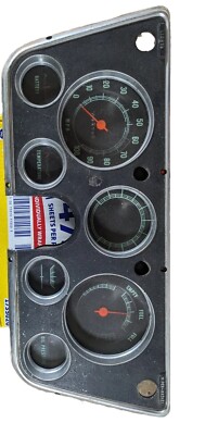 1969-1972 Chevrolet Pickup Dash Cluster Panel, Older Truck Instrument ...