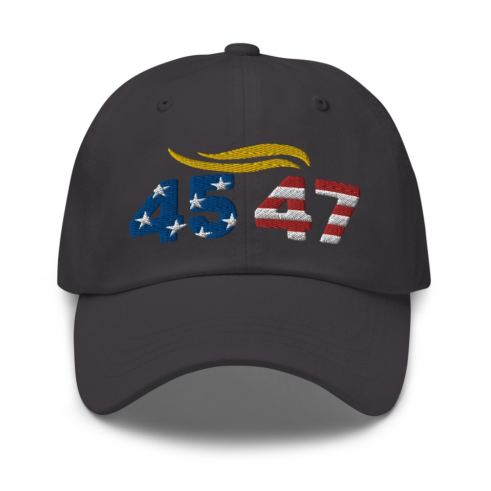 Trump 45 47 Patriotic Trump Hair Swoosh Baseball Cap Dad Hat for Men ...