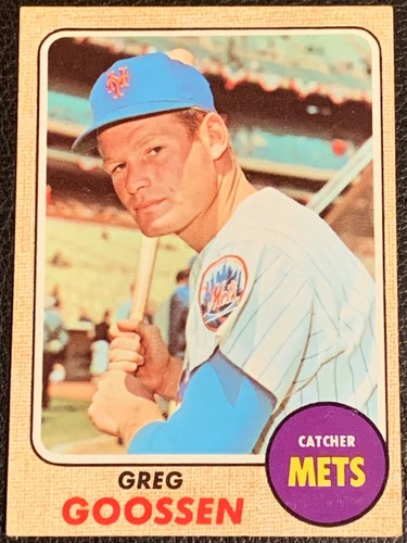 1968 TOPPS GREG GOOSSEN #386 NEW YORK METS EX | eBay