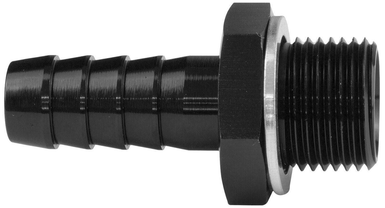 Proflow Fitting Adaptor Male M18 x 1.50mm To 3/4in. in. Barb, Black ...