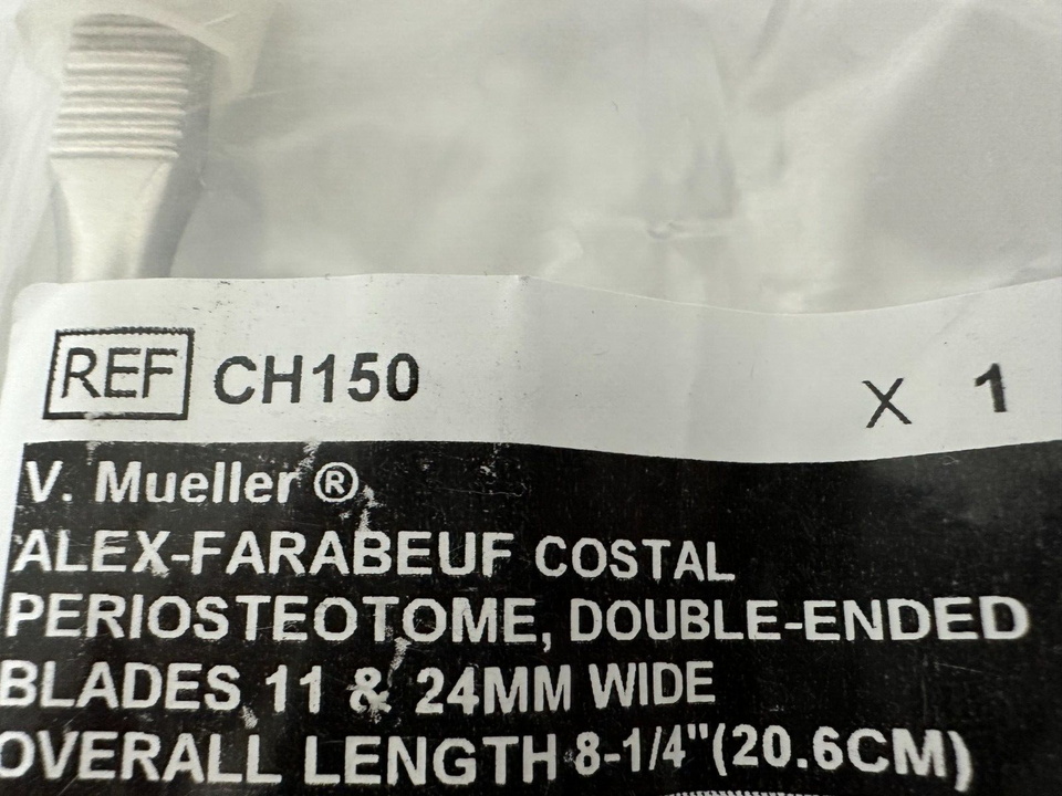 V. Mueller CH150 Alex-Farabeuf Costal Periosteotome 8-1/4" | eBay