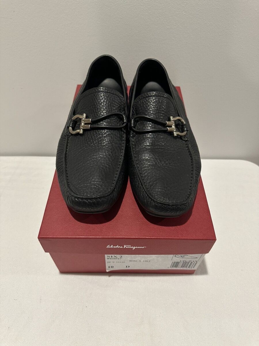 Salvatore Ferragamo Six 2 Nero 5 Calf Authentic Men's Dress Salvatore Ferragamo Six 2 Nero 5 Calf Authentic Men's Dress