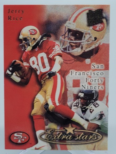 1995 FLEER ULTRA JERRY RICE EXTRA STARS FOOTBALL CARD 49ERS NFL donruss ...