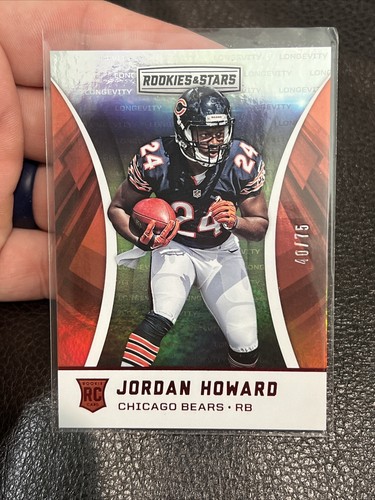 2016 Rookies and Stars Jordan Howard Rookie RC Red Longevity /75 ...