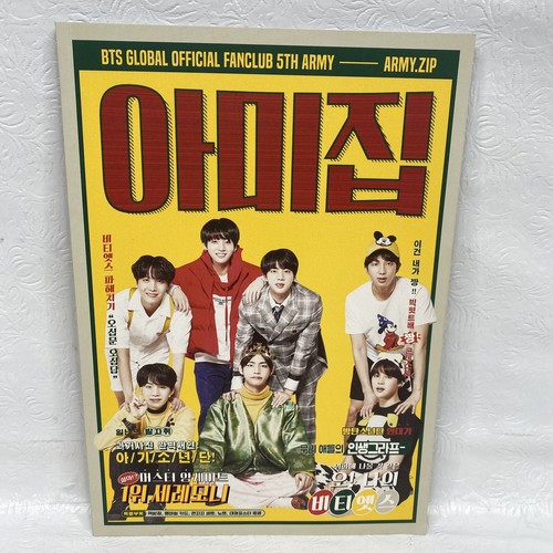 BTS Global Official Fanclub 5th Army Membership Kit INCOMPLETE Posters ...