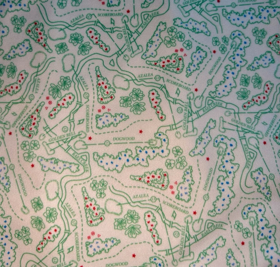 2025 Masters Tournament Peter Millar Amen Corner Course Map Print Mens ...