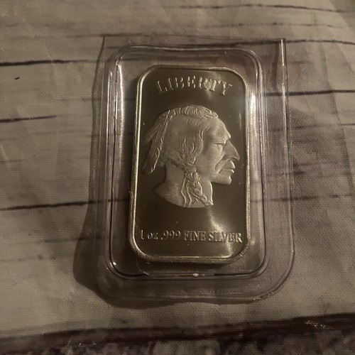 Indian Head Buffalo Nickel 1 Ounce Silver Bar Uncirculated Sealed in ...