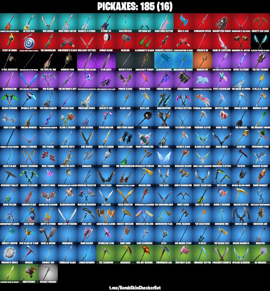 🎮OG 172 Pack • Glow, Ikonik, Marvel, Gold Midas, Spider-Gwen,Catalyst ...