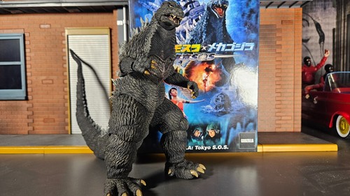 NECA Godzilla 2003 Loose with Box Tokyo SOS Poster Art Mechagodzilla ...