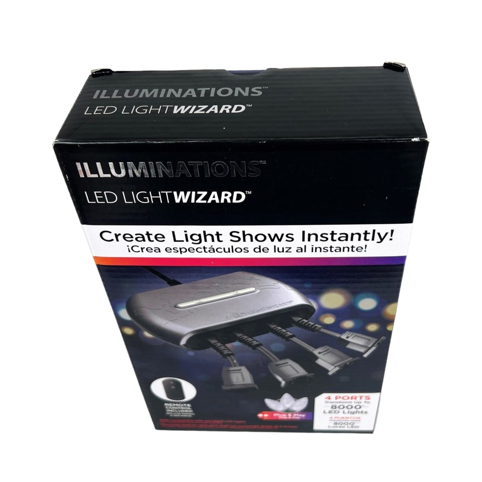 ILLuminations LED Light Wizard & Remote Control Christmas LED Lights 4 ...