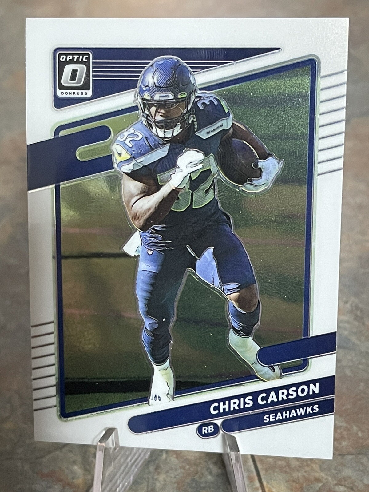 2021 Panini Donruss Optic #198 CHRIS CARSON Seattle Seahawks football ...