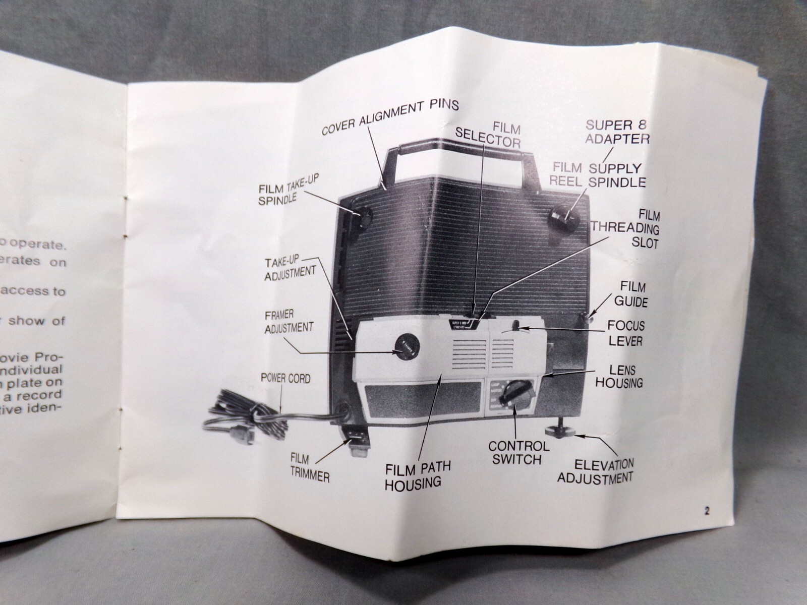 Vtg Instruction MANUAL for GAF 1388 series Film Projector Dual 8mm ...