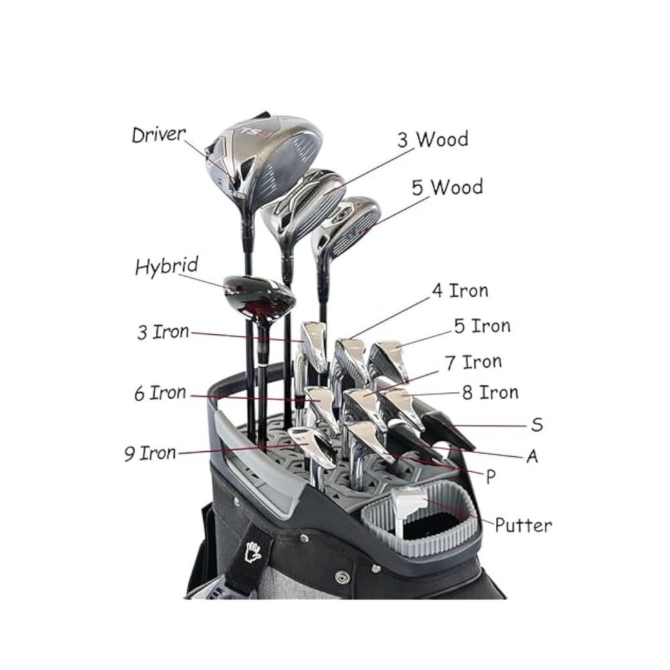 Golf Bag 2024, Full,Length Dividers & Soundless Design, Durable ...