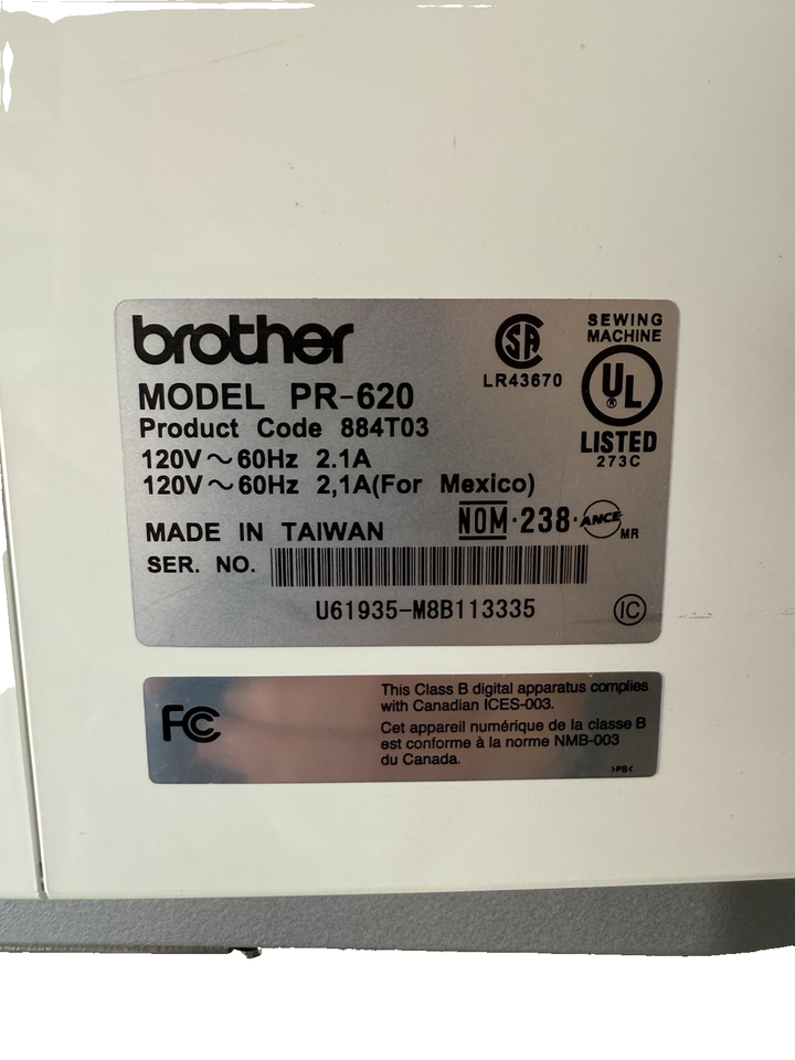 Brother PR-620, 6 Needle, Embroidery Machine W/Stand and Accessories | eBay