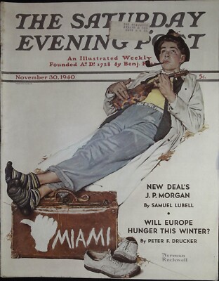 The Saturday Evening Post November 30, 1940 Norman Rockwell, Booth ...