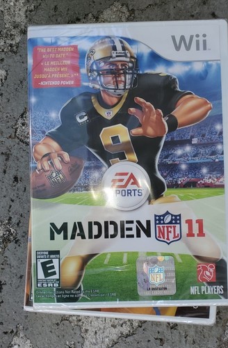 Madden NFL 11 Nintendo Wii New Factory Sealed NIB, Drew Brees Cover ...
