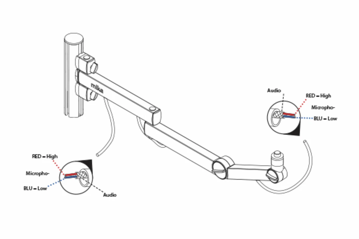 Ceiling Mounted Mic Arm | Shelly Lighting