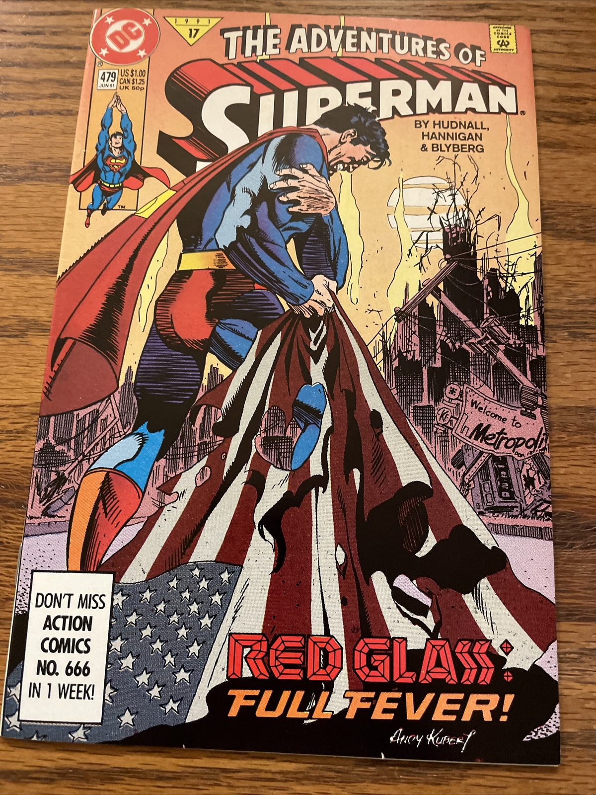 The Adventures Of Superman(Red Glass: Full Fever) DC Comics #479 ...