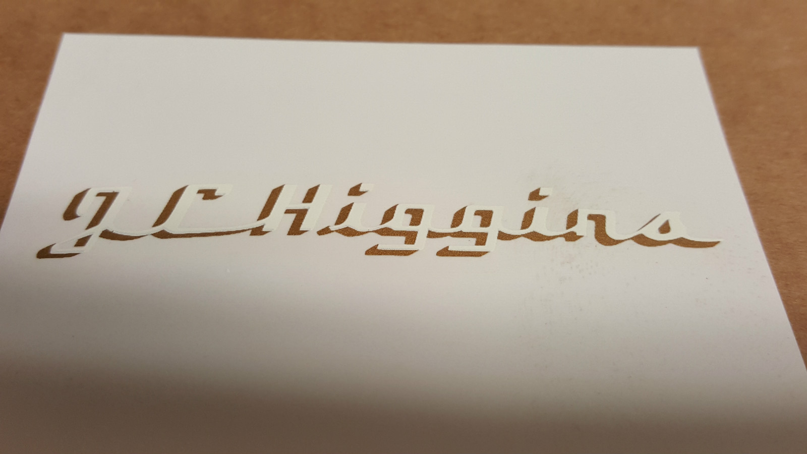 J.C. Higgins Script Bicycle Water Slide Decal Set of two | eBay