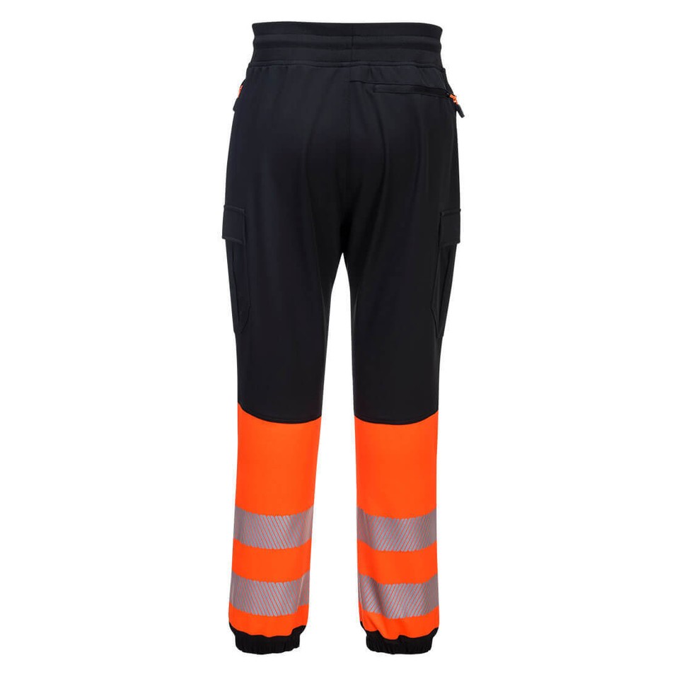KX3 Hi-Vis Flexi Slim Fit Stretch Work Trouser Joggers/jogging bottoms ...