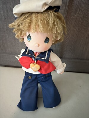 Precious Moments 15" Sailor Doll "Timmy" By Applause 1985 With Locket ...
