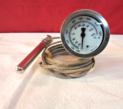 Weiss instruments ~ Model W Thermometer with Probe, 100-220F, 40-105C ...