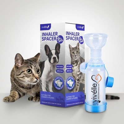 Handheld Inhaler Spacer with 2 Masks for Cats and Small Dogs Inhaler ...
