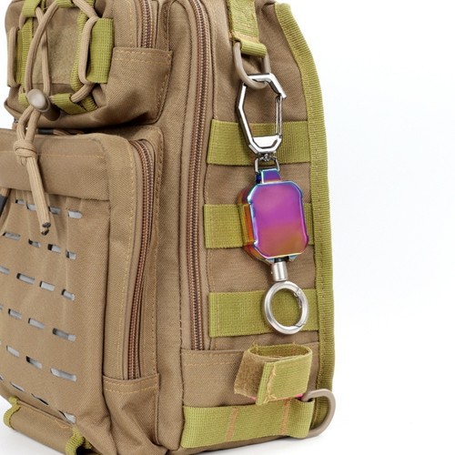 Retractable Keychain Reel Clip Square Hook Holders for Convenient ...
