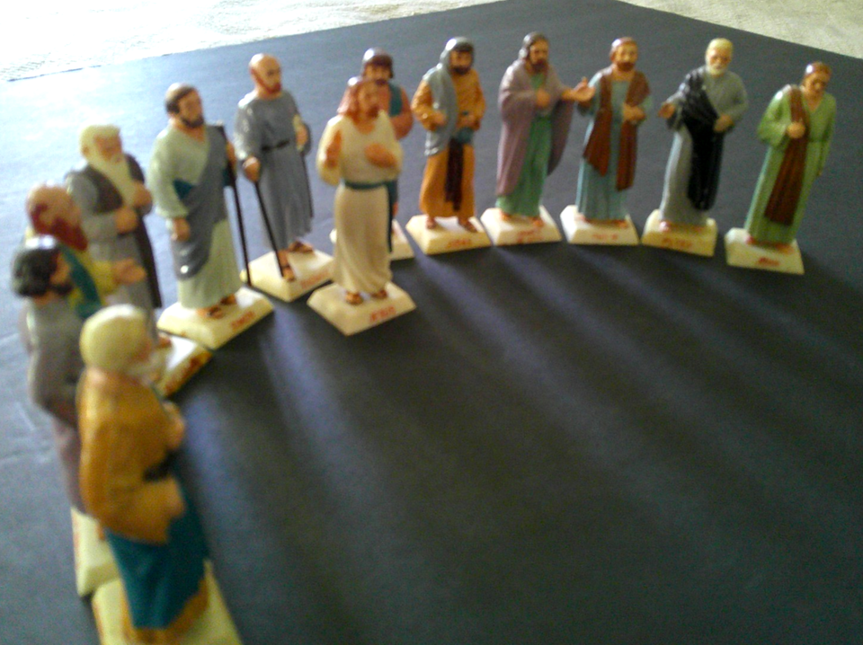 Jesus Christ and the 12 Apostles Figures - Lot of 13 - Vintage 1960s ...