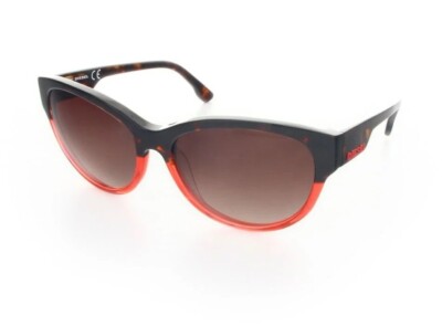 Diesel DL0013 44F Orange Cat Eye Brown Gradient 57-16-135mm Women's ...