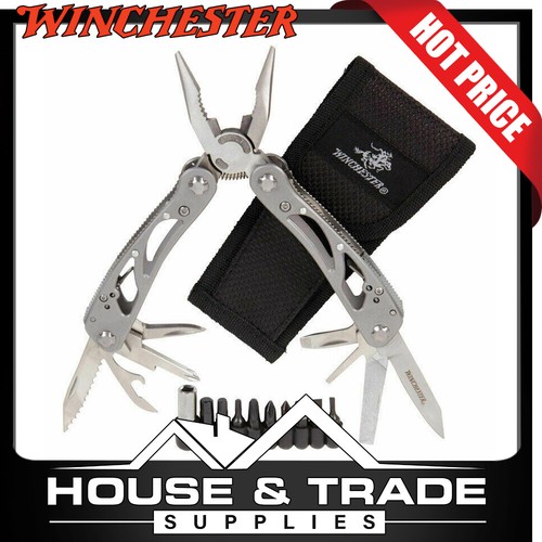 Winchester Multi Tool +Sheath +Bits 13 Tools Stainless Steel WINFRAME ...