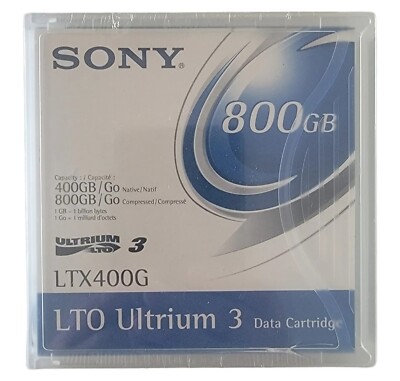 Sony: LTO Ultrium 3 -LTX400G -Data Cartridge 400GB/800GB BRAND NEW ...