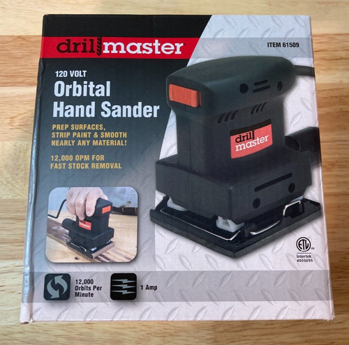 Drill Master 61509 Orbital Hand Sander 120V (New in Box) | eBay