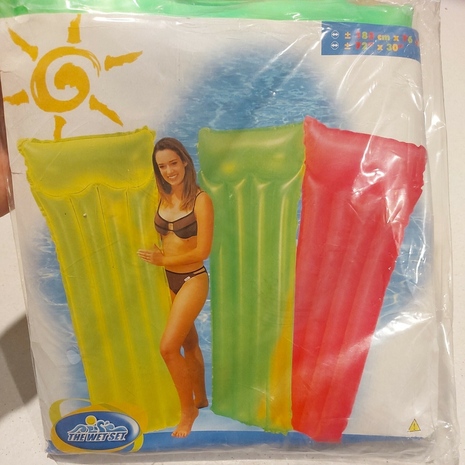 Intex Neon Frost Air Mat Inflatable Vintage | Grelly UK