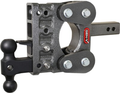 GEN-Y The BOSS TORSION-FLEX 2" Shank 5" Drop Hitch Dual Ball: 2″ and 2 ...