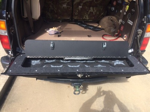 FJ80 tailgate storage fzj80 fj80 lx450 rear draw with marine carpet | eBay