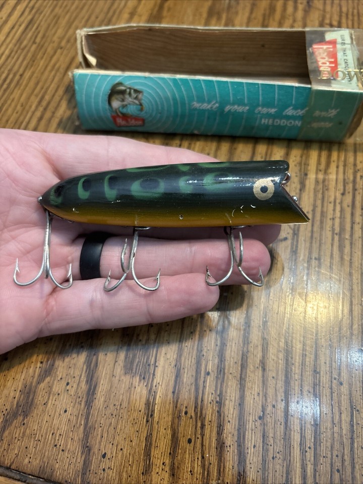 Heddon Basser 8500 Wood Box Dowagiac Wood Classic Vintage Frog | eBay