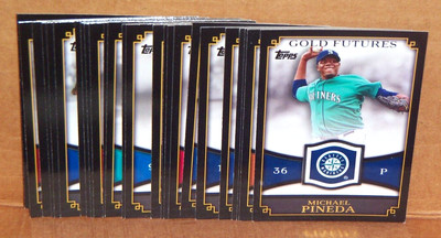 2012 Topps Baseball Series 1 GOLD FUTURES 25 Card Insert Set - Trout | eBay