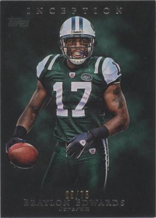2011 Topps Inception - Braylon Edwards #95 Green /75 for sale online | eBay