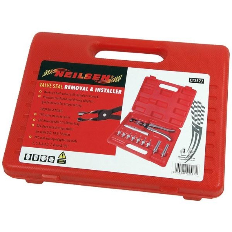 VALVE STEM OIL SEAL REMOVAL PLIERS & FITTING TOOL KIT for DEEP SEATED ...