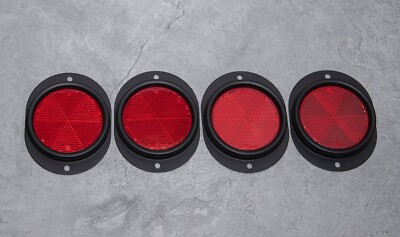 Humvee Reflector kit RED (4) M35 M939 | eBay