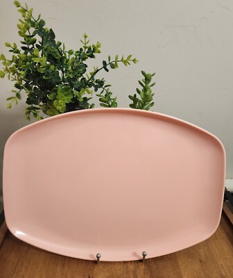Vintage Sun Valley Melmac Melamine Large Pink Platter 13¾"x9¾" NICE! | eBay
