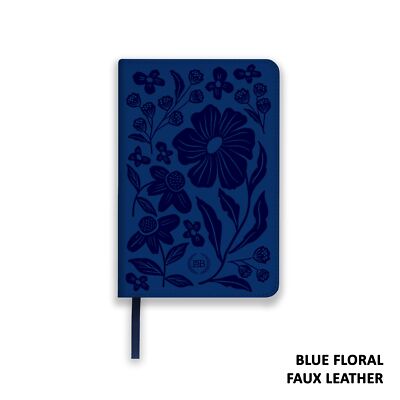 LSB Legacy Standard Bible/Compact Edition-Blue Floral Paste-Down Faux ...