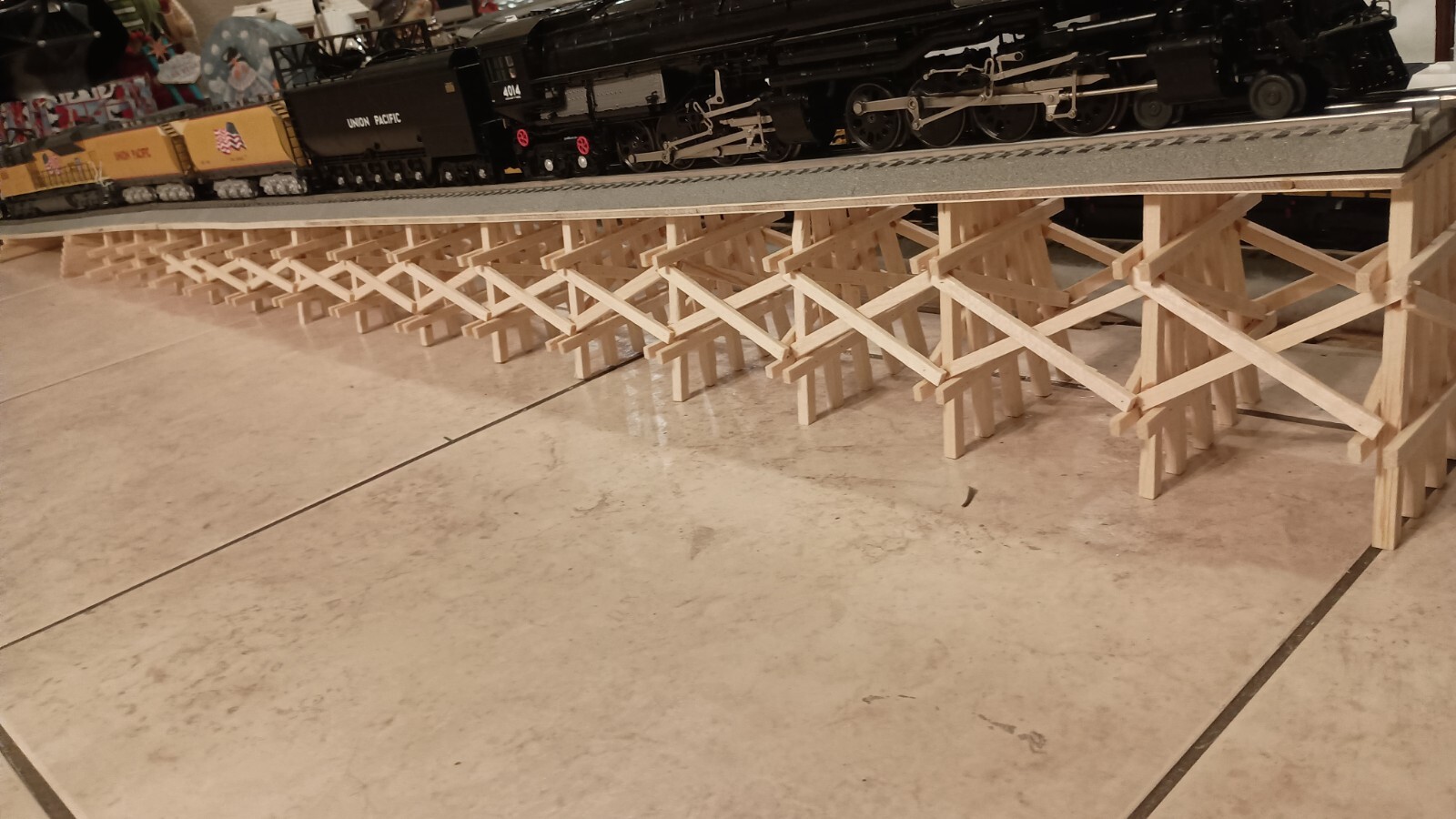 O Gauge Model Railroad Train Trestle fastrack For Lionel Incline 0 up ...