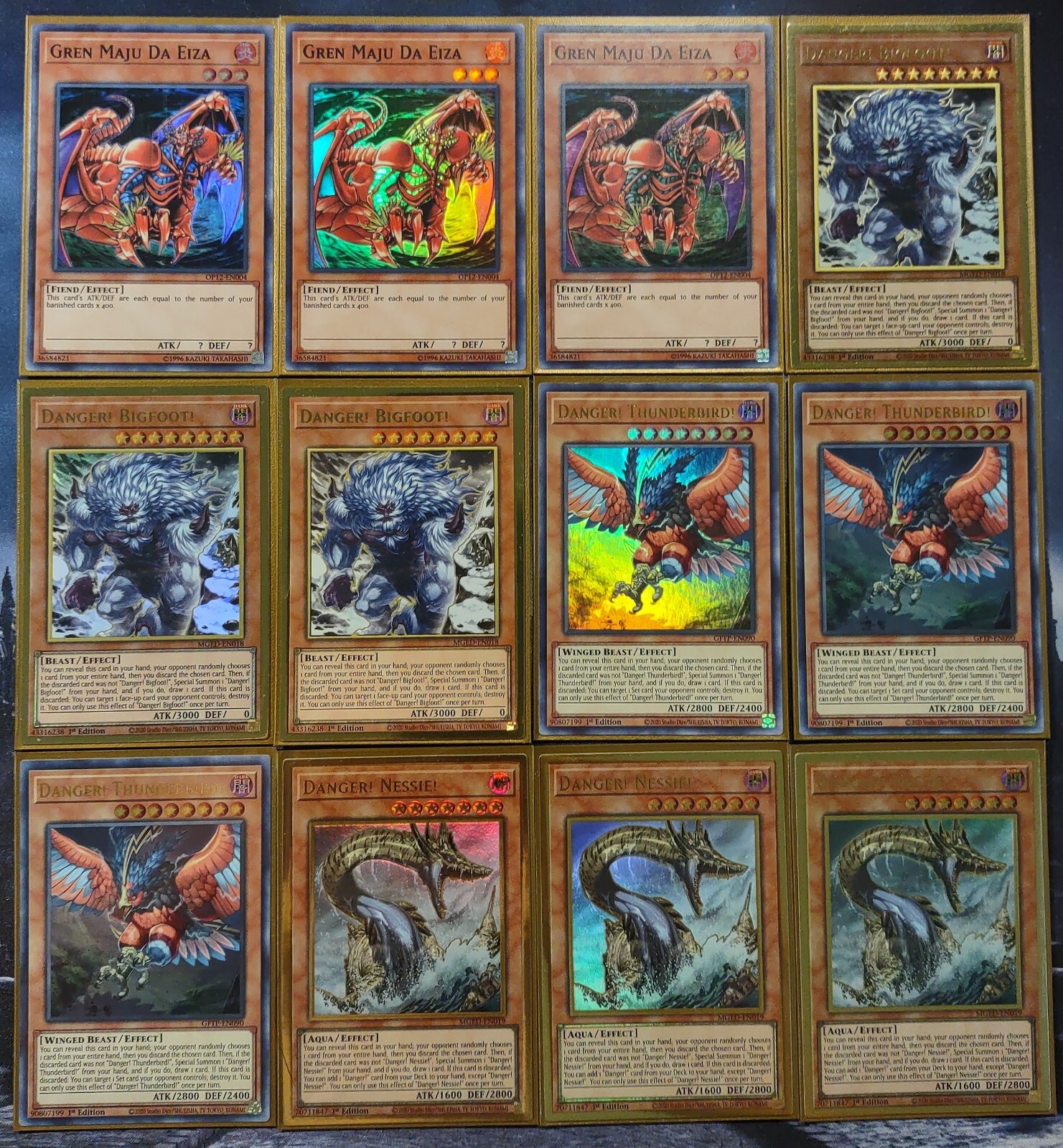 Green Maju Golden Castle deck: 2x Hexe Trude Secret, 3x Super ...