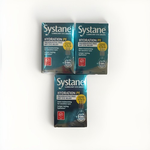 (3)~Systane Hydration PF Dry Eye Relief 0.7mL Ea Exp: 02/26+ New ...