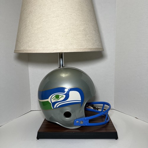 Vintage Seattle Seahawks NFL Full Size Football Helmet Lamp Works Rare ...
